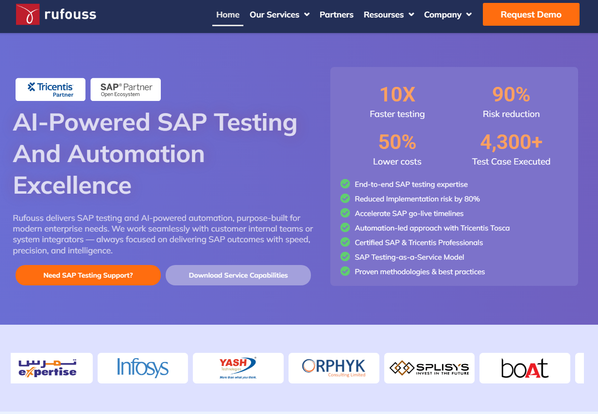Rufouss – SAP Testing, Automation & Consulting Services
